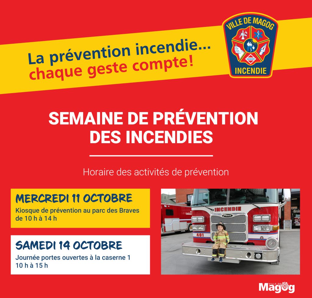 Semaine de la prévention des incendies 2023 | Horaire des activités ...