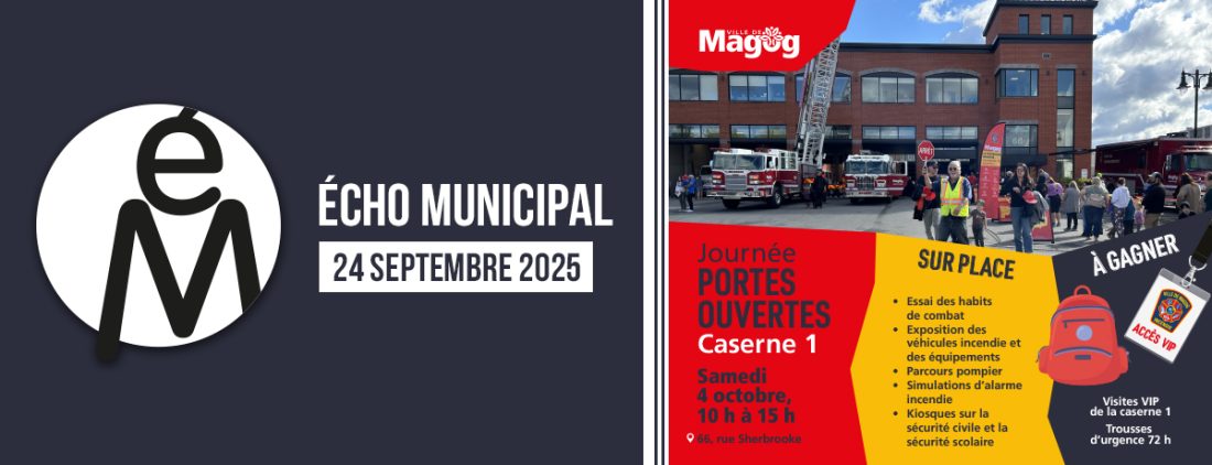 Écho municipal – 2025-09-24 - Ville de Magog