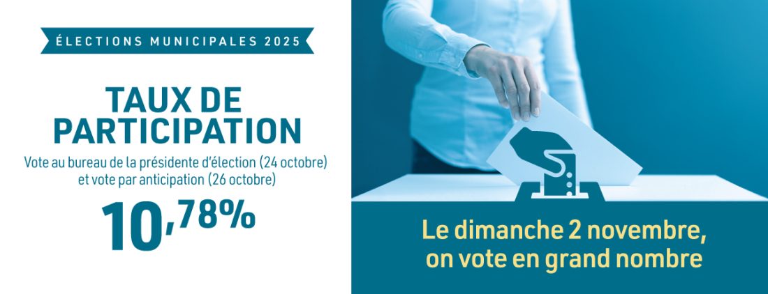 Communiqué - Élections municipales 2025 | Taux de participation de 10 ...